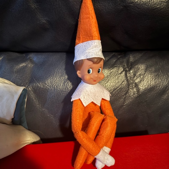 Toys | Orange Elf On The Shelf Toy With White Accents | Poshmark